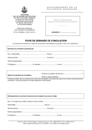 Calaméo - Fiche de demande de conciliation