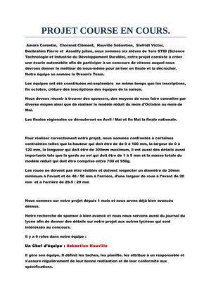 Calaméo - PROJET COURSE EN COURS