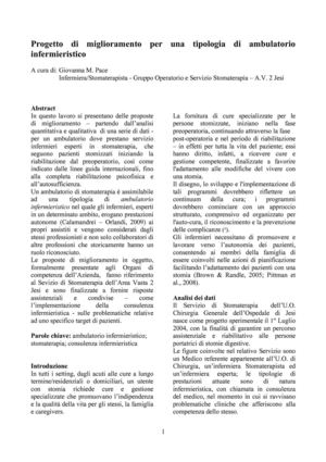 Calaméo - Progetto di miglioramento per una tipologia di ambulatorio ...