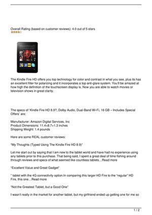 Calaméo - Kindle Fire HD 8.9″