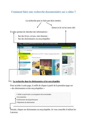 Calaméo - Comment faire une recherche documentaire sur e-sidoc