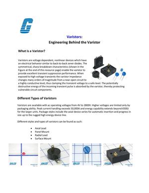 Calaméo - The Engineering Behind a Varistor