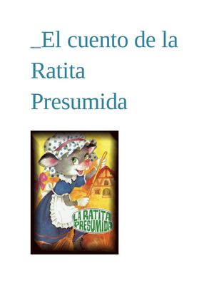 Calaméo - La ratita presumida