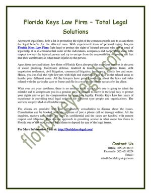 Calaméo - Florida Keys Law Firm – Total Legal Solutions