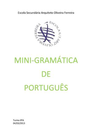 Calaméo - Mini-Gramática de Português