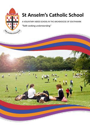 Calaméo - St Anselm's Catholic School Prospectus 2012-13
