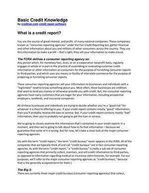 Calaméo - Basic Credit Knowledge