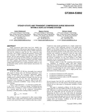 Calaméo - Steady-state and transient compressor surge behavior within a ...