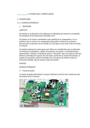 Calaméo - Partes del computador(hardware, partes externas)