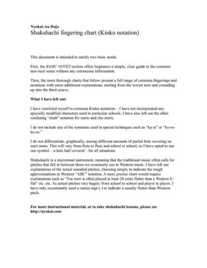 Calaméo - Shakuhachi Fingerchart - How to play the Shakuhachi flute