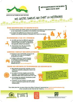 Calaméo - Affiche Développement Durable / Mon Club Agit