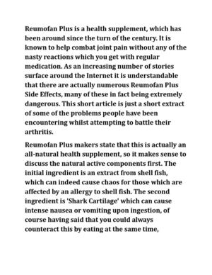 Calaméo - Reumofan plus side effects