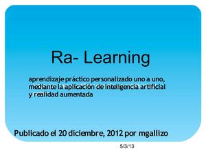 Calaméo - Ra-learning