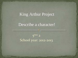 Calaméo - King Arthur Project