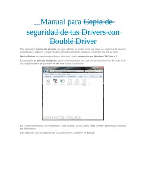 Calaméo - MANUAL Double Driver