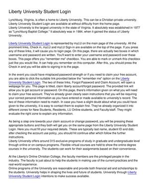 Calaméo - Liberty University Student Login