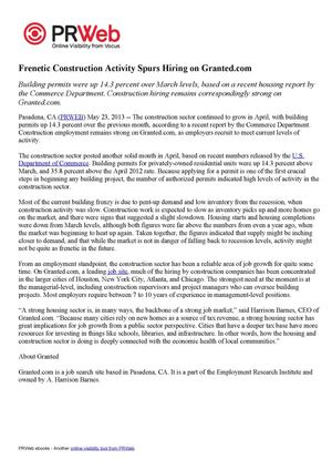 Calaméo - Frenetic Construction Activity Spurs Hiring on Granted.com