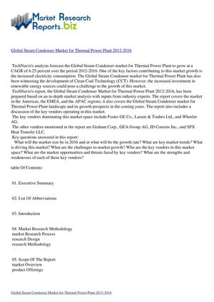 Calaméo - New Study Report:-Global Steam Condenser Market for Thermal ...