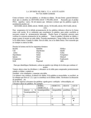 Calaméo - LA DIVISIÓN SILÁBICA Y LA ACENTUACIÓN