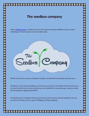 Calaméo - The Seedbox Company - Gigabit Seedboxes | Seedbox hosting ...