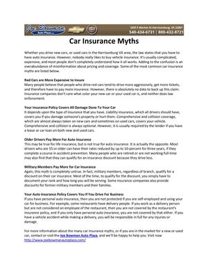 Calaméo - Car Insurance Myths