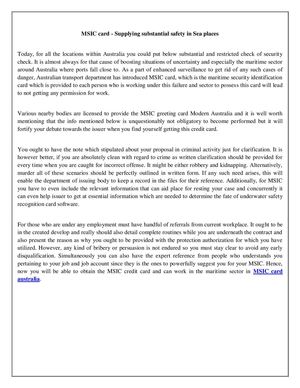 Calaméo - MSIC card