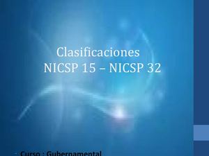 Calaméo - Clasificaciones NICSP 15 – NICSP 32