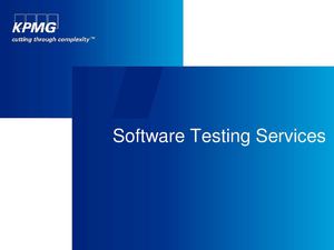 Calaméo - KPMG Software Testing Services