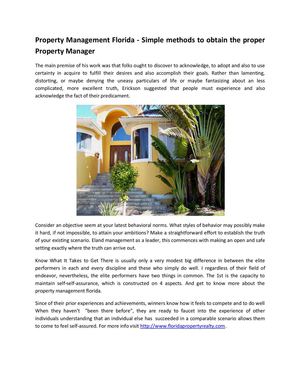 Calaméo - florida property management