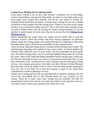 Calaméo - College Essay Writing Service Buying Guide