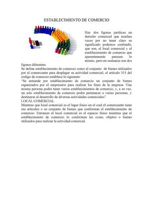Calaméo - QUE ES ESTABLECIMIENTO DE COMERCIO Y LOCAL COMERCIAL