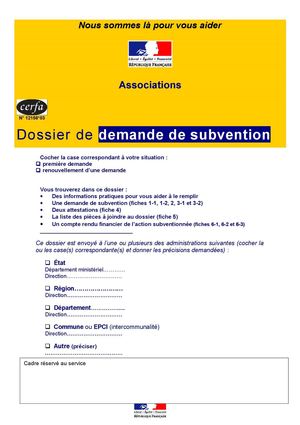 Calaméo - Dossier de demande de subvention