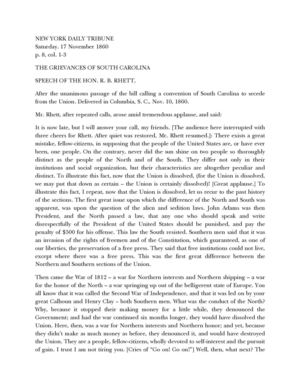 Calaméo - The Grievances of South Carolina: Speech of the Hon. R. B. Rhett