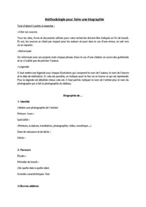 Calaméo - Méthodologie pour faire une biographie