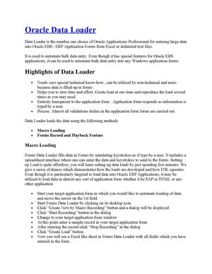 Calaméo - LOAD DATA USING ORACLE DATA LOADER