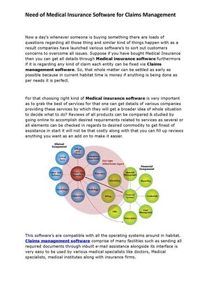 Calaméo - Need of Medical Insurance Software for Claims Management