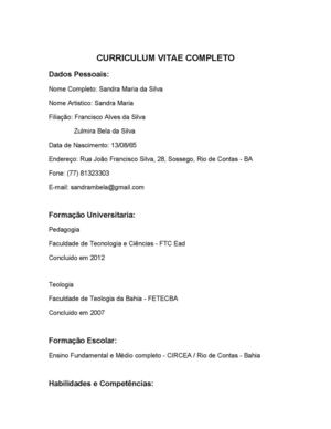 Calaméo - Curriculum Vitae Sandra Maria