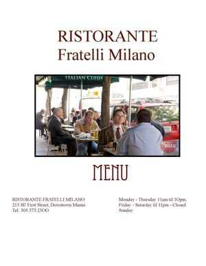 Calaméo - Ristorante Fratelli Milano