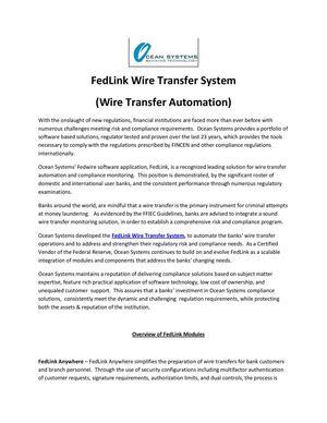Calaméo - FedLink Wire Transfer System (Wire Transfer Automation)