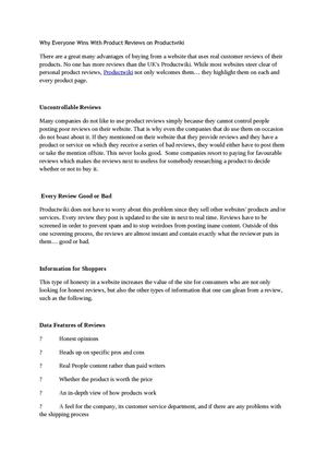 Calaméo - Why Everyone Wins With Product Reviews on Productwiki