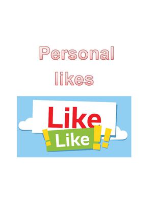 Calaméo - PERSONAL LIKES