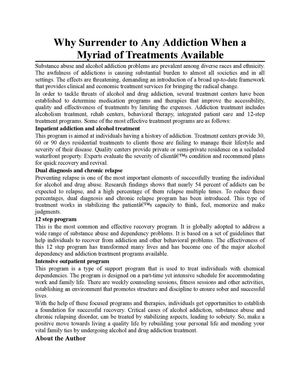 Calaméo - Why surrender to any addiction when a myriad of treatments ...