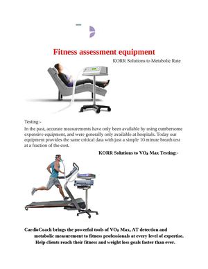 Calaméo - Fitness assessment equipment