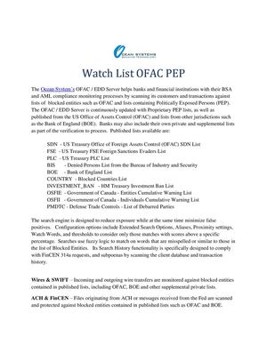 Calaméo - Watch List OFAC PEP