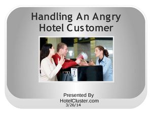Calaméo - How To Deal with An Angry Customer in Hotel