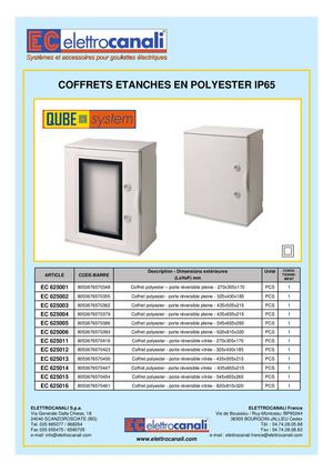 Calaméo - Coffrets Polyester