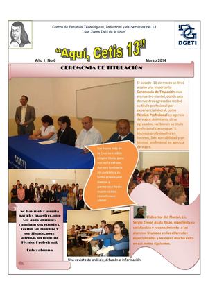 Calaméo - Aquí CETis 13 No. 6