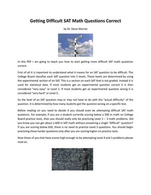 Calaméo - Getting Difficult SAT Math Questions Correct