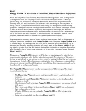 Happy Bird Game Score