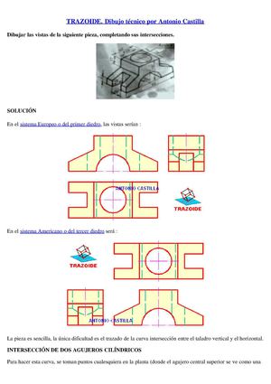 Calaméo - vistas ejercicios resueltos y examenes de dibujo tecnico http ...
